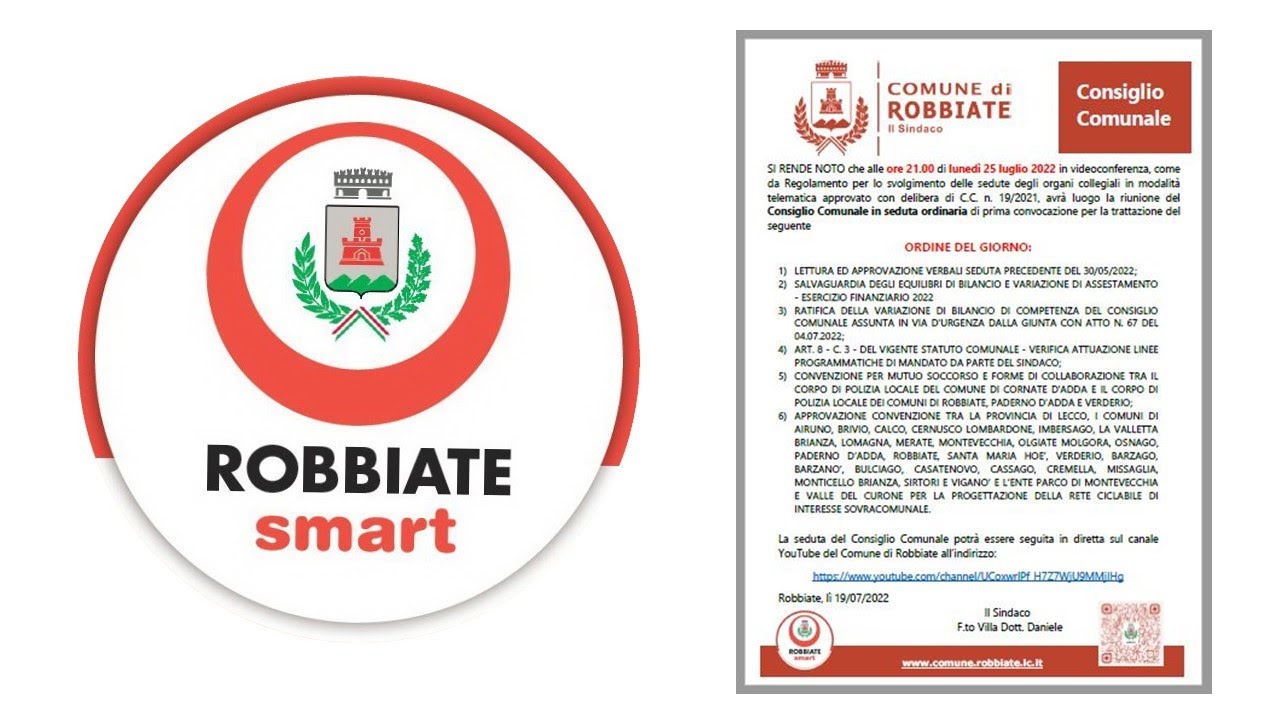 Consigli Comunali Online - Comune di Robbiate